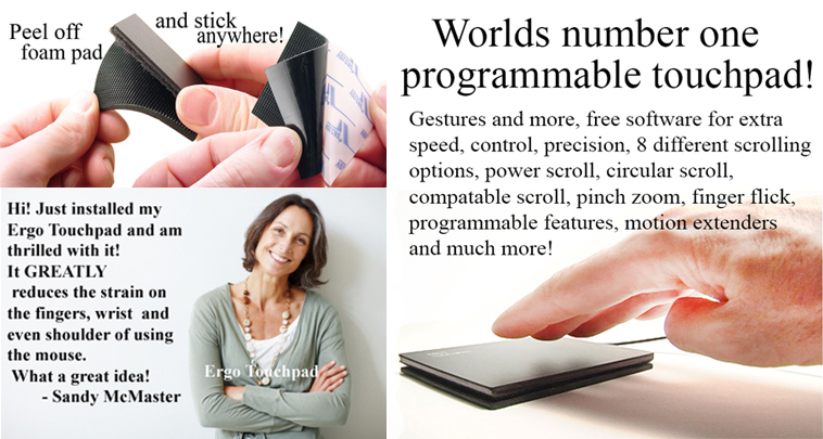 Ergonomic Touchpad Cirque Glidepoint Touchpads Thin Water Resistant ...